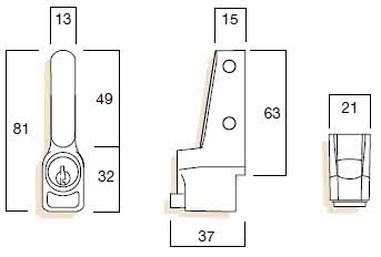 Whitco CYL4 Push Lock | Whitco.com.au